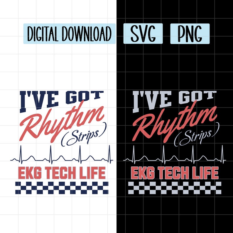 Ekg Tech Svg Png for Ekg Technician, Ekg Telemetry Tech Svg Png, Ekg ...