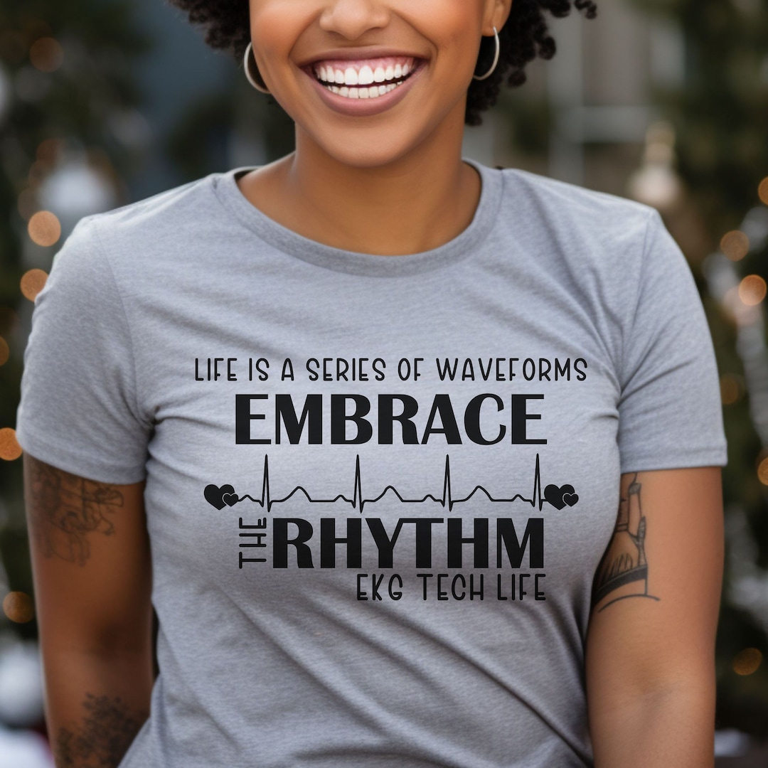 Cardiovascular Tech Gift, EKG Tech Gift, Telemetry Tech Shirt, EKG Tech Shirt, Cardiovascular ...