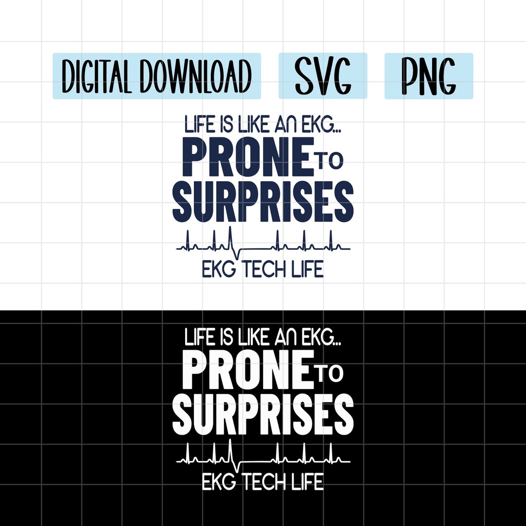 Ekg Tech Svg Png for Ekg Technician, Ekg Telemetry Tech Svg Png, Ekg ...