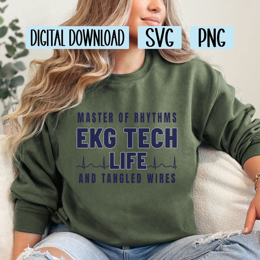 Ekg Tech Svg Png for Ekg Technician, Ekg Telemetry Tech Svg Png, Ekg ...