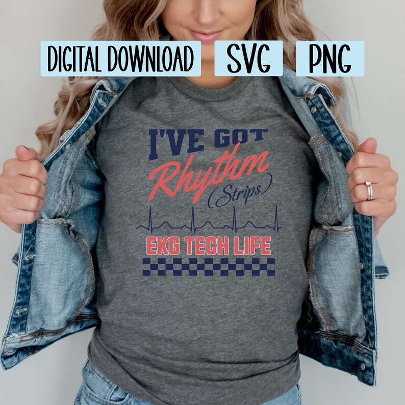 Ekg Tech Svg Png for Ekg Technician, Ekg Telemetry Tech Svg Png, Ekg ...