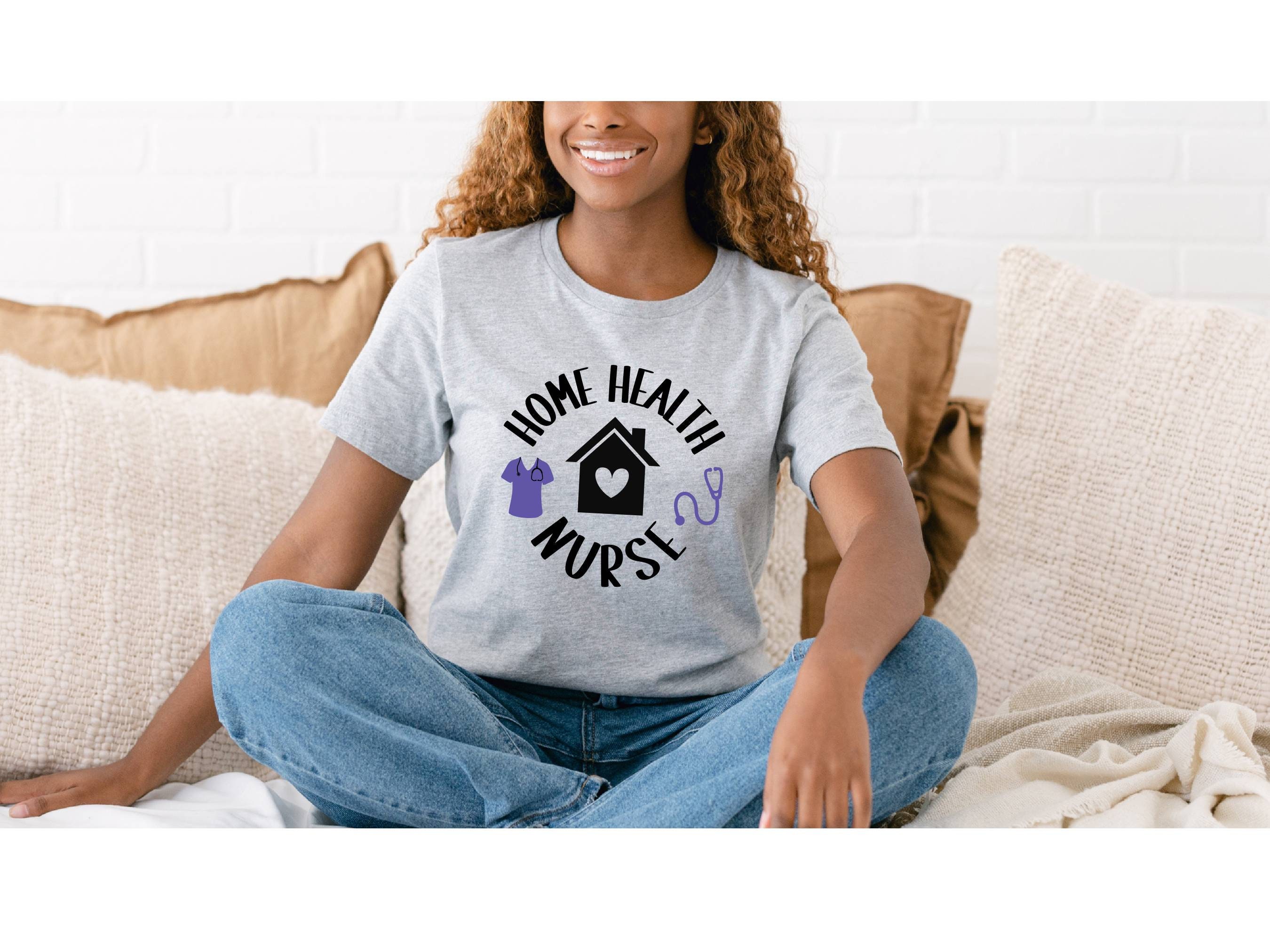 Home Health Nurse Shirt Design SVG PNG Home Health RN Home - Etsy