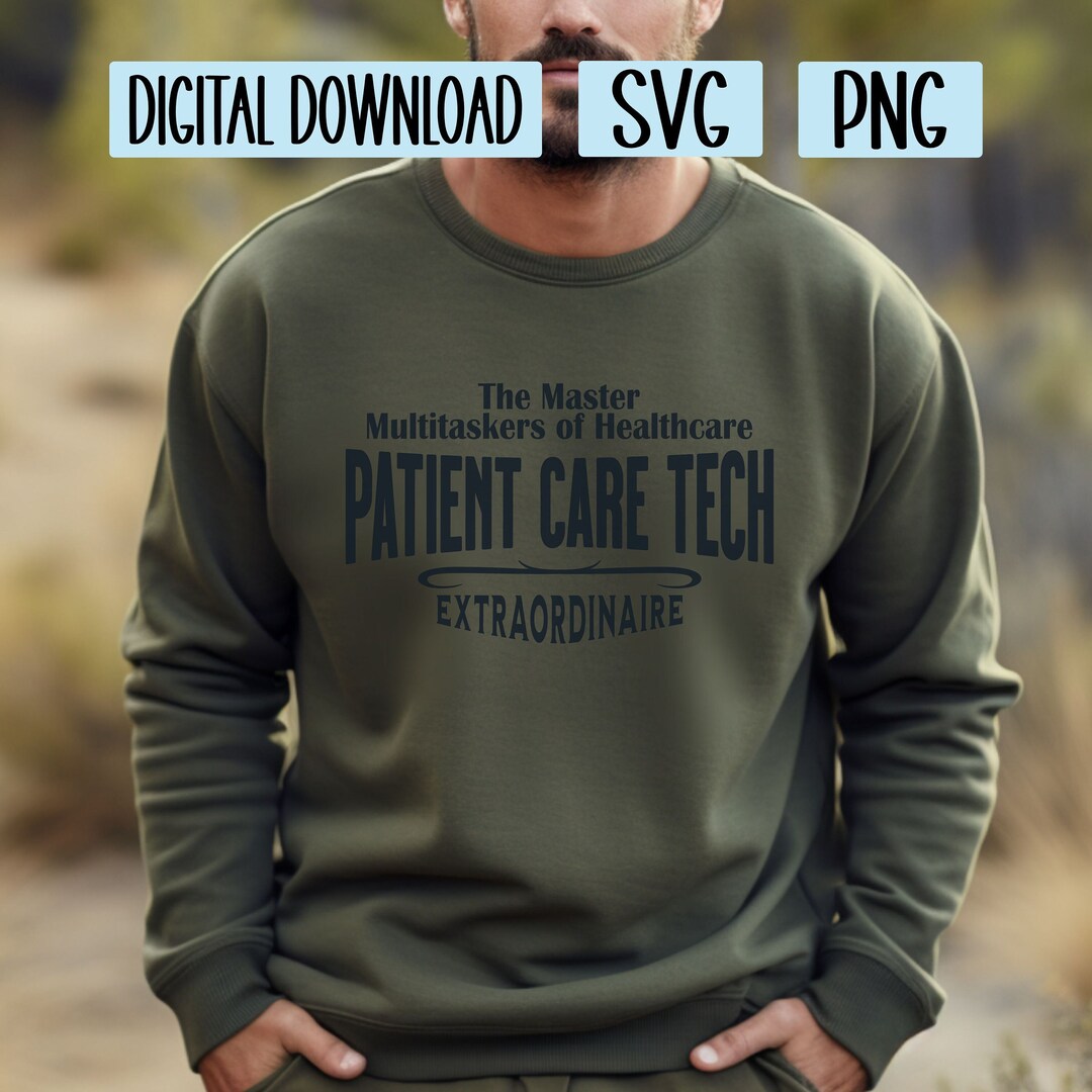 Men's Patient Care Technician Svg Png Pct Svg Png Digital Download ...