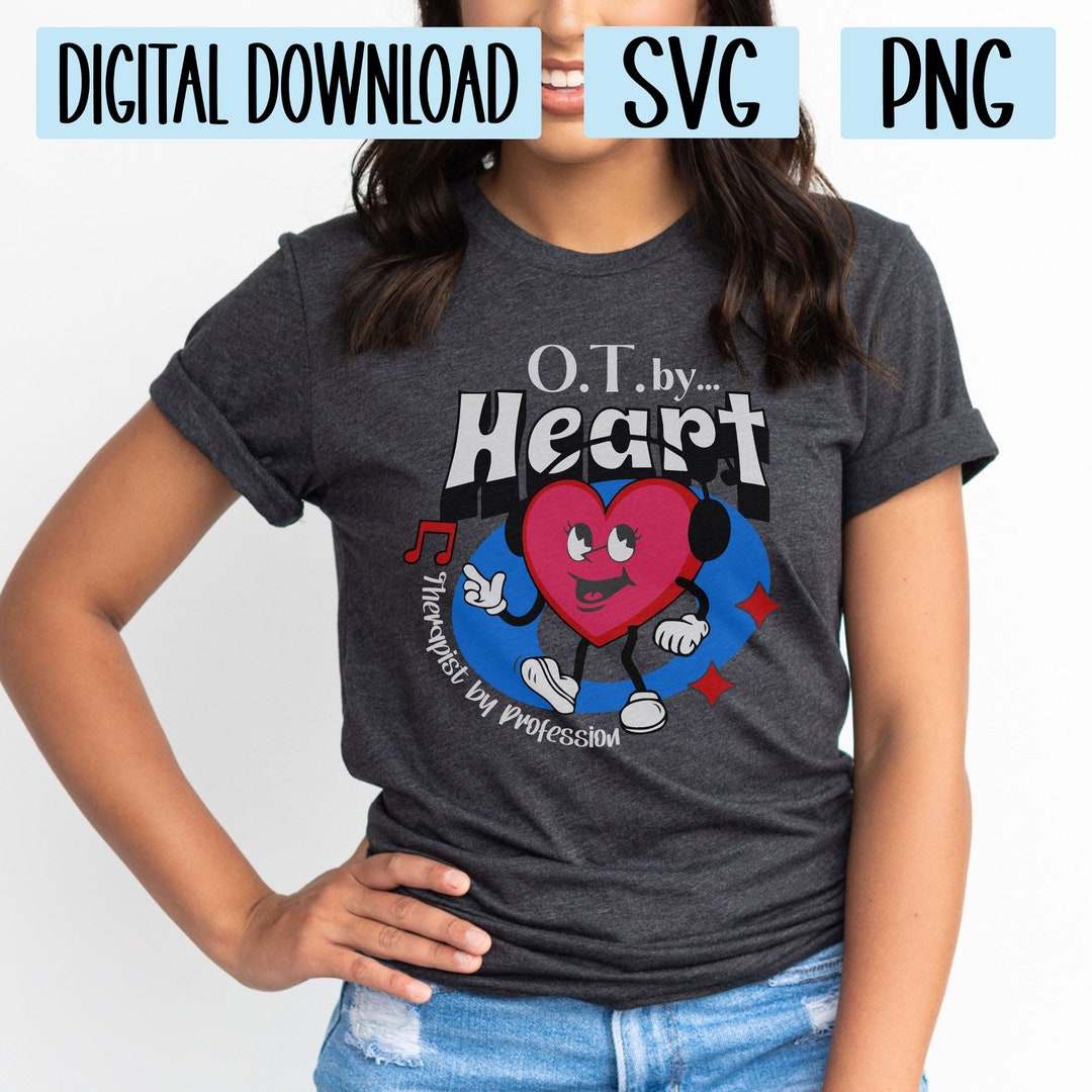 Retro OT Shirt Design Svg Png Occupational Therapy Svg Occupational ...