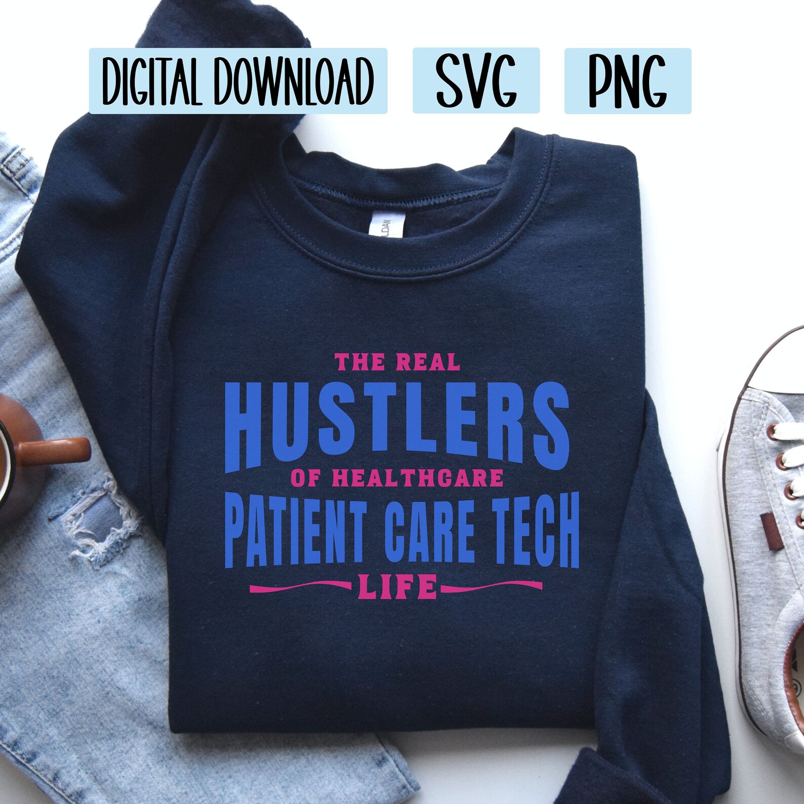Patient Care Technician SVG, Patient Care Tech PNG, PCT Shirt Design ...