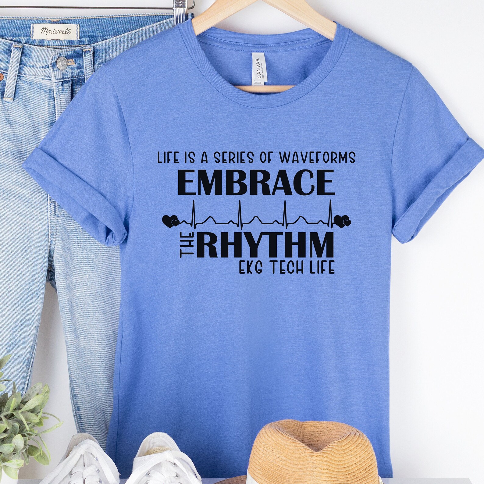 Cardiovascular Tech Gift, EKG Tech Gift, Telemetry Tech Shirt, EKG Tech ...