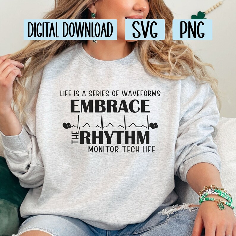 Ekg Monitor Tech Svg Png for Ekg Technician, Ekg Telemetry Tech Svg Png ...