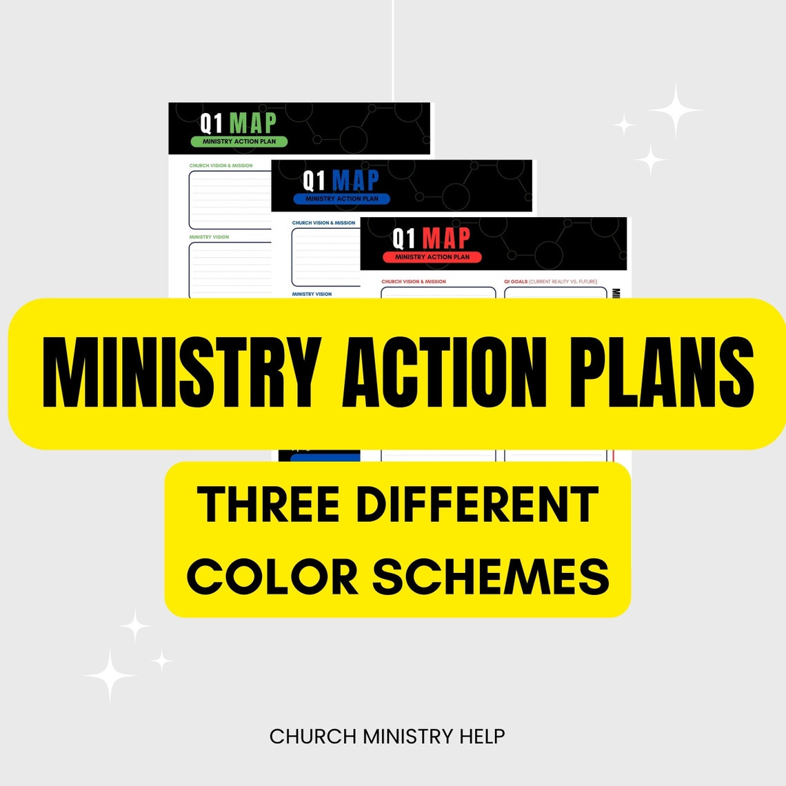 Ministry Action Plan (BLUE) - Etsy