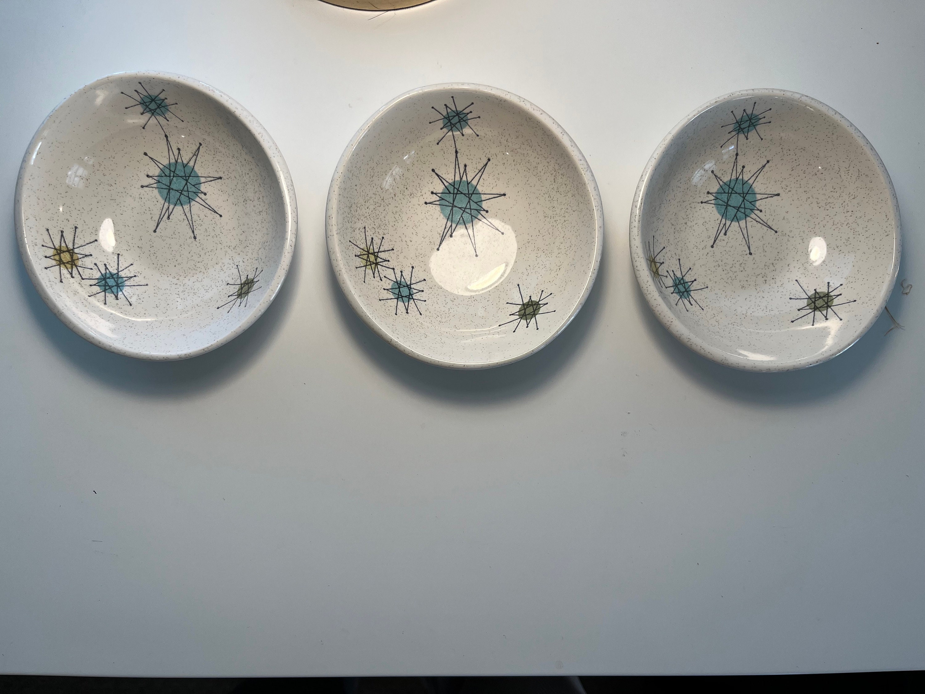 Franciscan Atomic Starburst MCM Dishware Fruit Dessert Sauce Bowl 3 ...