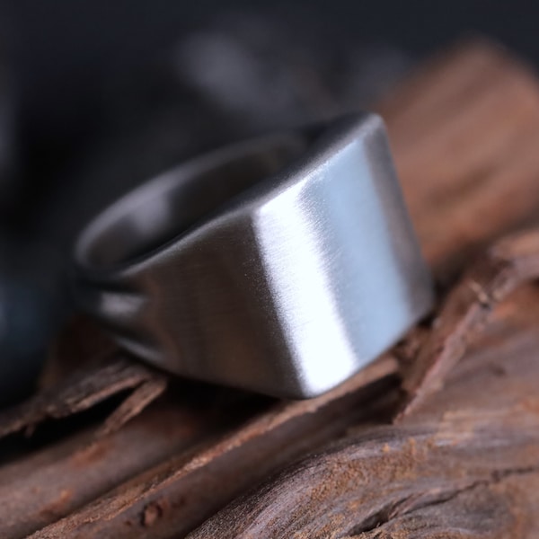 Big Stainless Steel Rings - Etsy