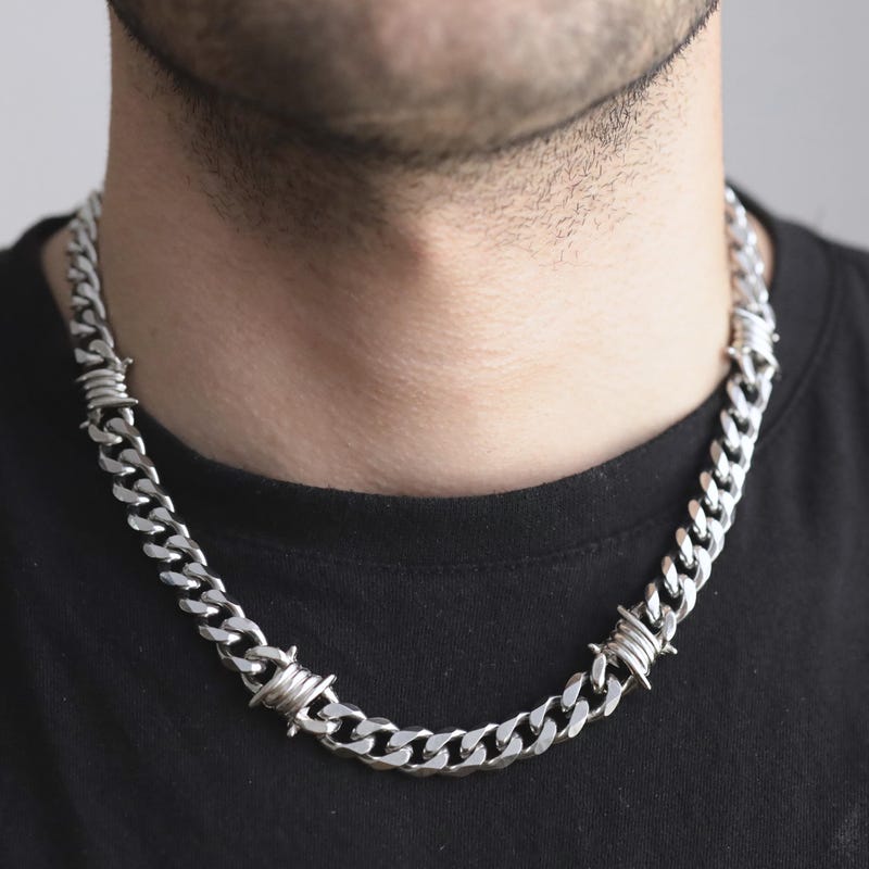 Punk Cuban Necklace - Etsy