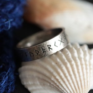 Women Runic Ring, Viking Alphabet Band Ring, Viking Nordic Tradition ...