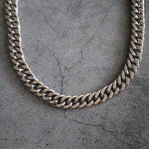 12mm Cuban Chain Link Stainless Steel Necklace, 12mm Wide, 40cm, 50cm ...