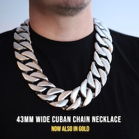 Silver Thick Cuban Chain/ Chunky Chain Necklace/ Classic Collection - Etsy