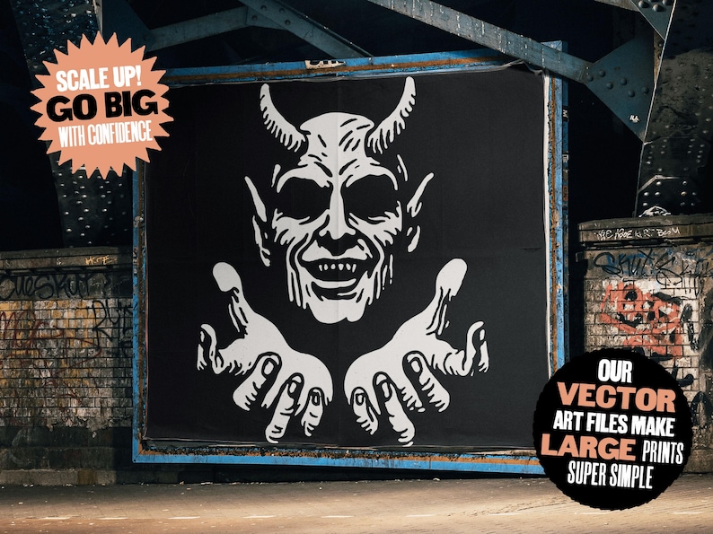 Devil Reaching Out Hands: Satan Demon Art PNG SVG Clipart Graphic ...