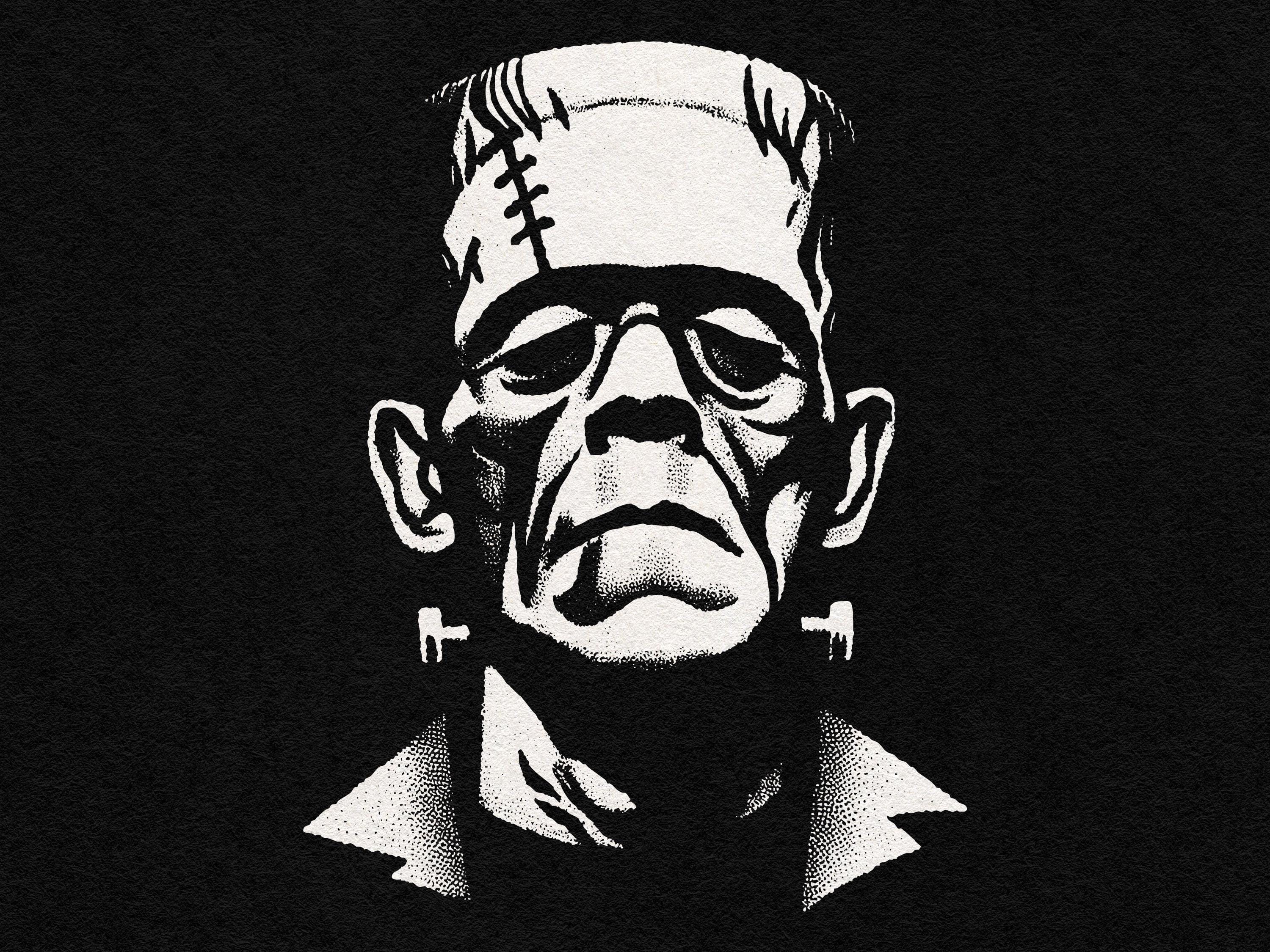 Frankenstein Drawing Head