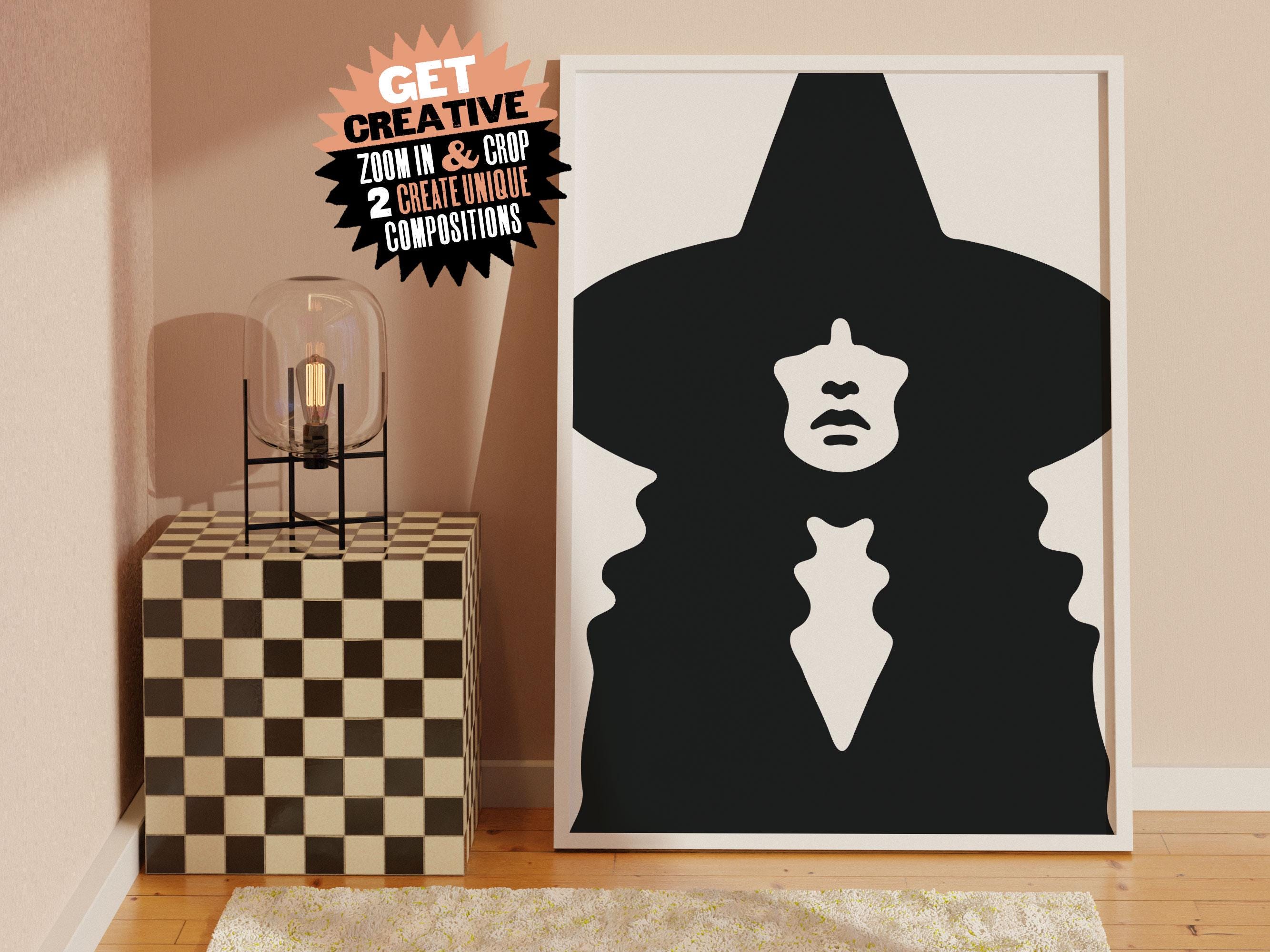 Bohemian Fire Witch: Modern & Minimal Art PNG SVG Clipart Graphic ...