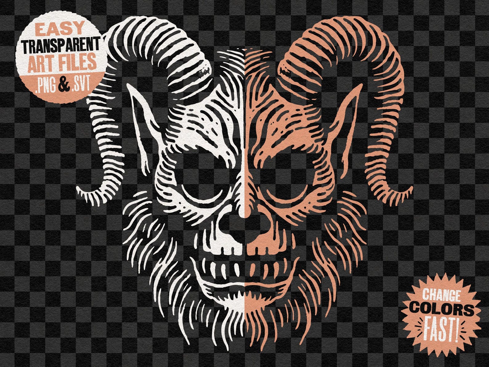 Krampus Christmas Creature X-mas Folklore Monster Art Graphic ...