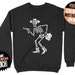 Farting Country Western Cowboy Skeleton Spooky Art Graphic Illustration ...