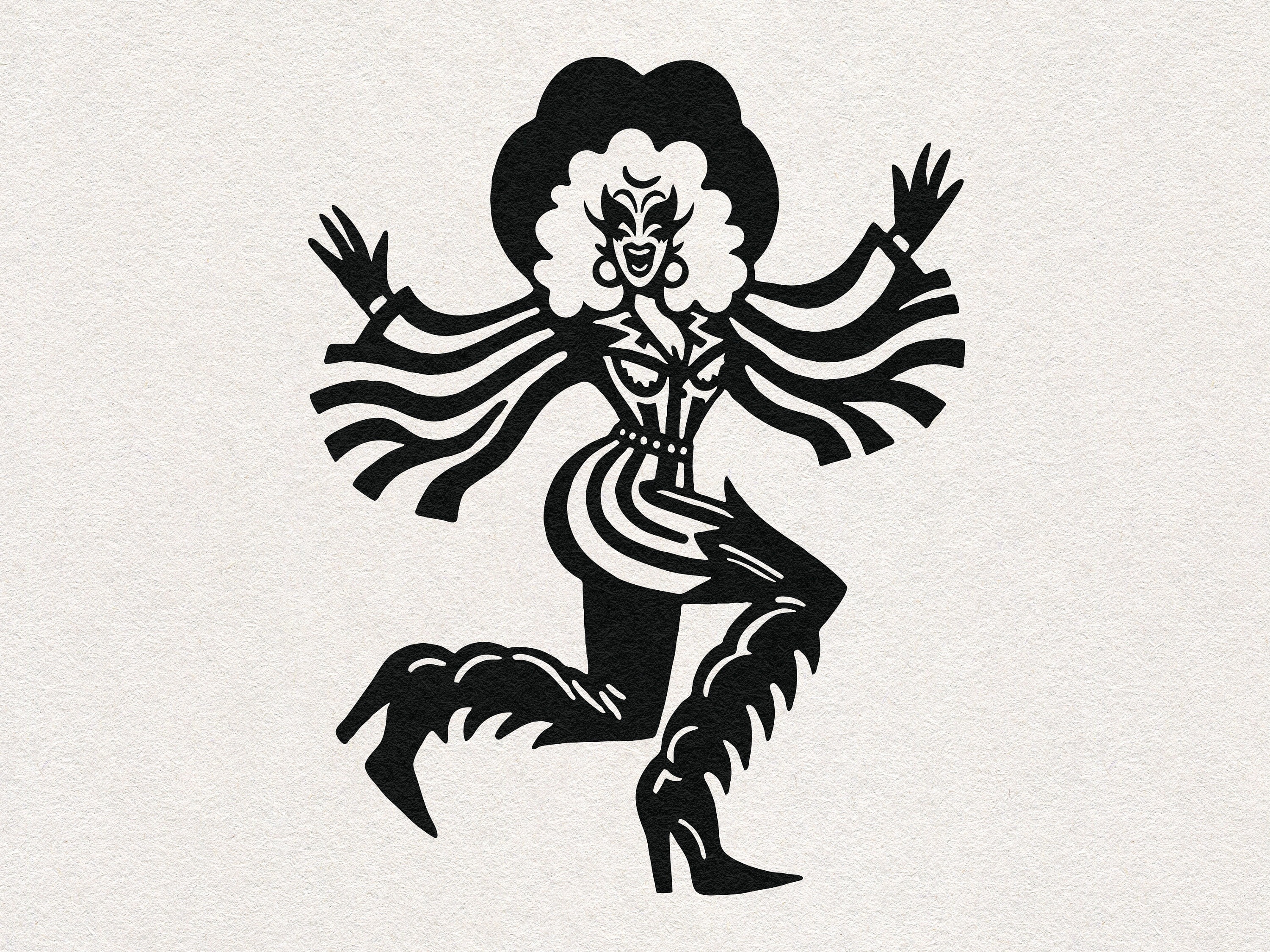 Disco Drag Queen: Country Western Inspired Art PNG SVG (digital ...