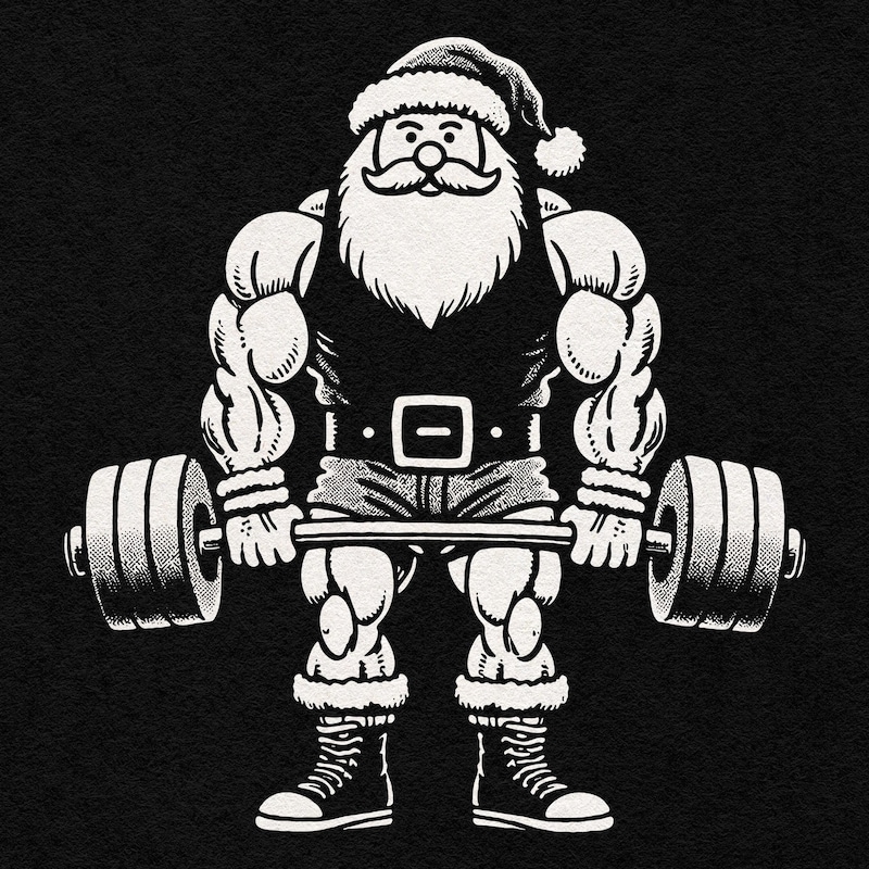 Christmas Buff Santa - Etsy