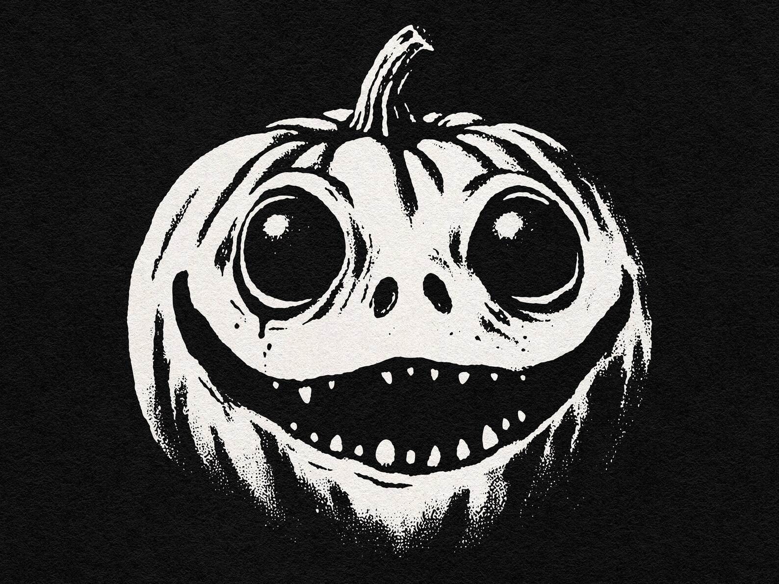 Scary Frog Like Jack-o-lantern Pumpkin Halloween Art Graphic ...