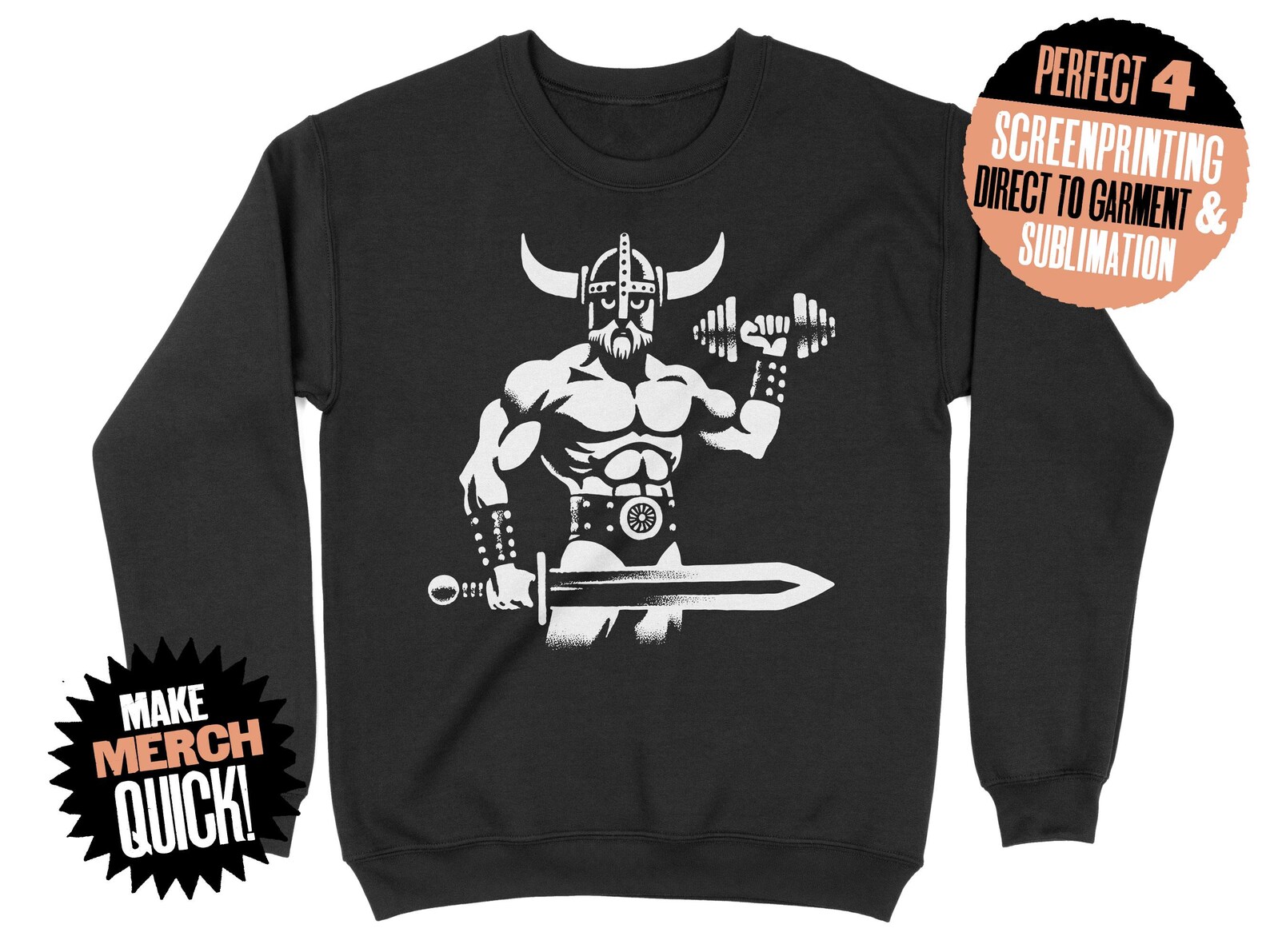 Power Lifting Viking: Weightlifting Gym Art PNG SVG Clipart Graphic ...