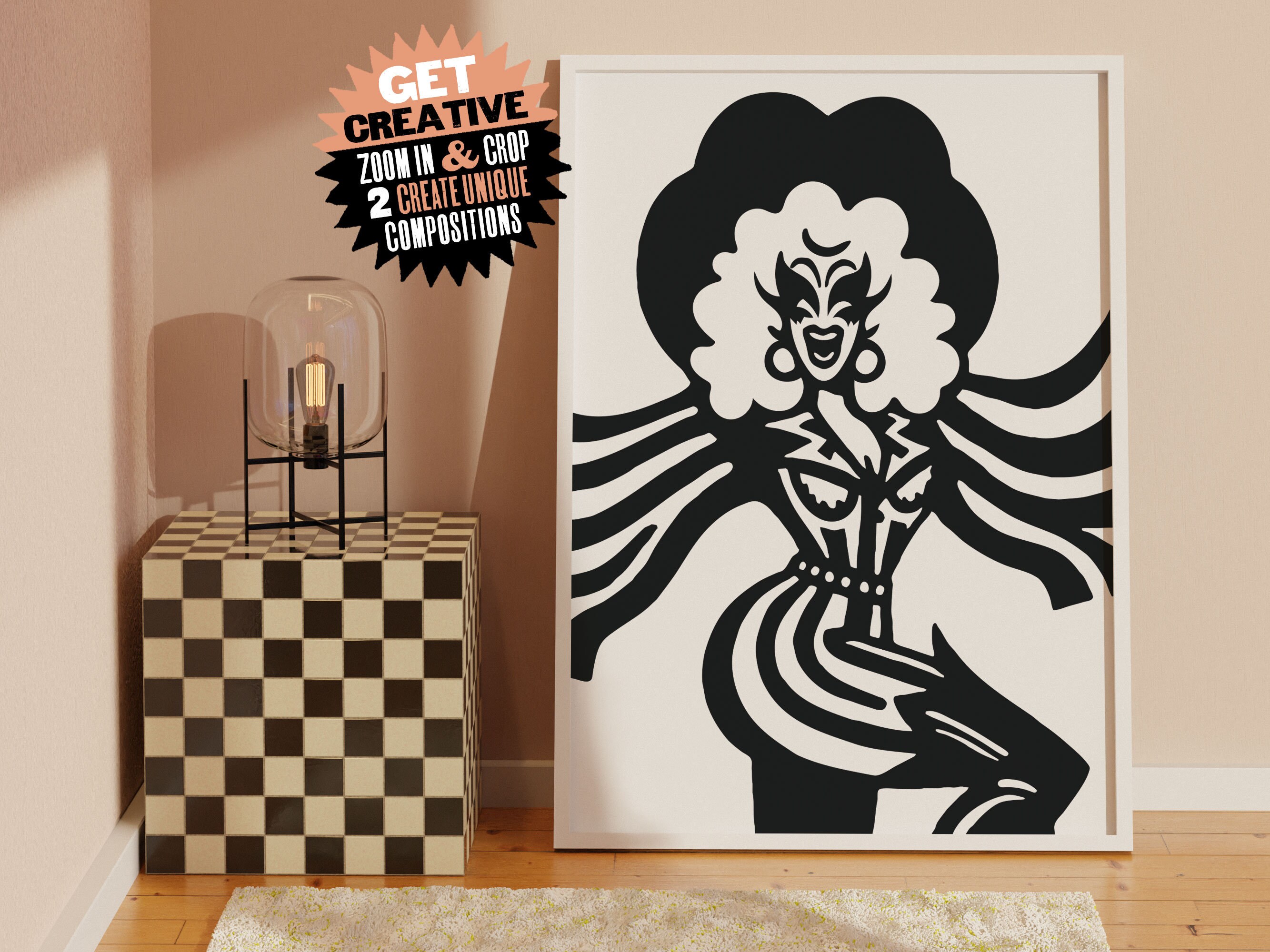 Disco Drag Queen: Country Western Inspired Art PNG SVG (digital ...