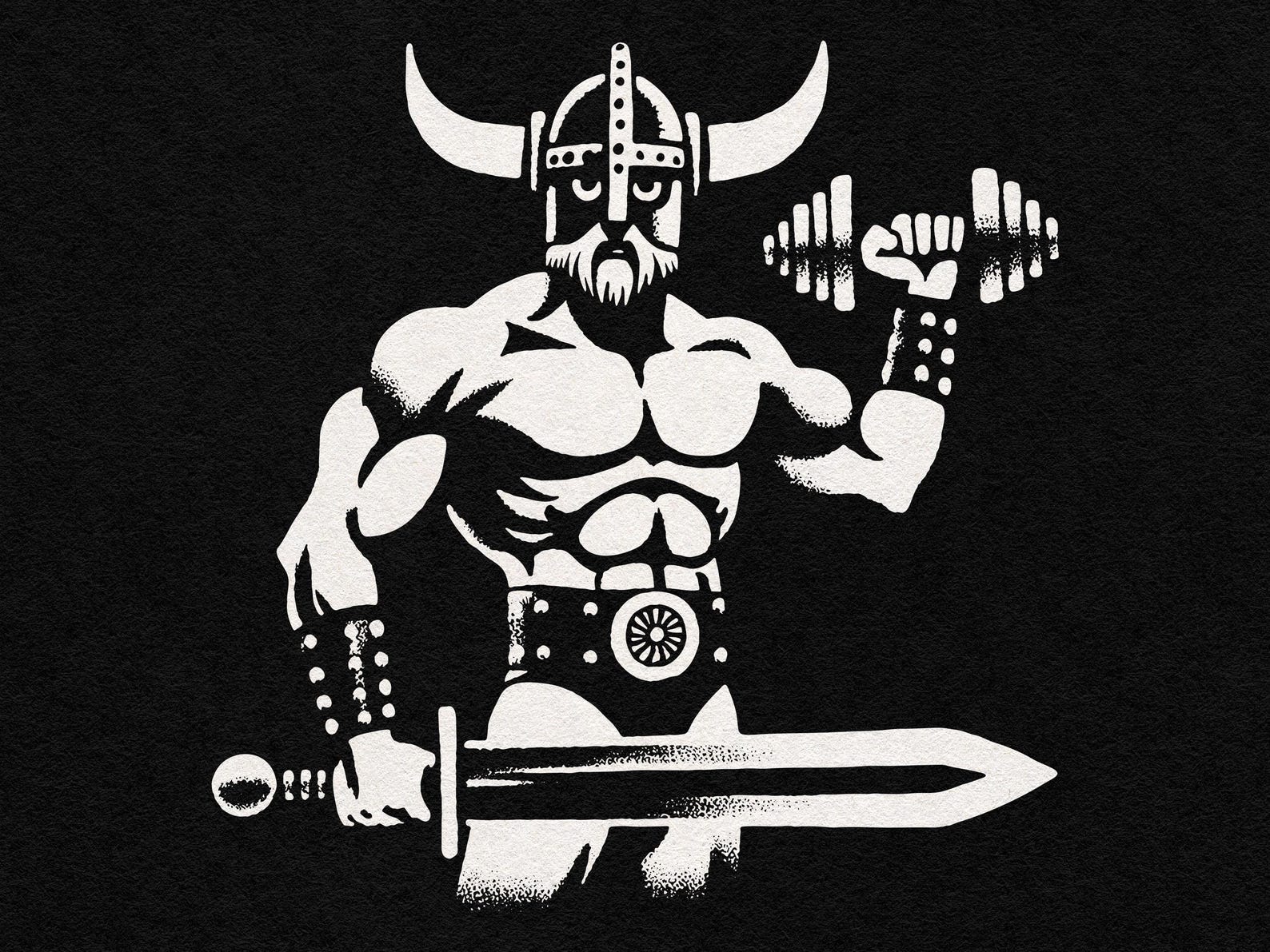 Power Lifting Viking: Weightlifting Gym Art PNG SVG Clipart Graphic ...