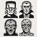 Universal Monster Pop Art Portrait Bundle - Frankenstein Dracula ...