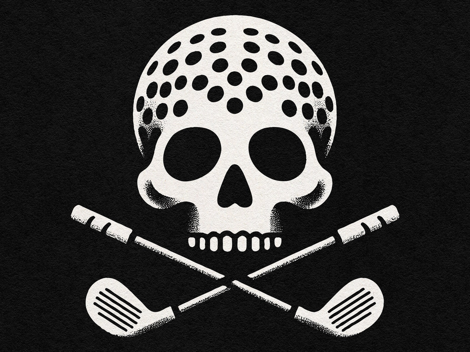Golf Ball Skull & Crossbones: Sports Golfer Art PNG SVG Clipart Graphic ...