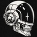 Space Age Alien Skull Helmet Sci-fi Extraterrestrial Art Graphic ...