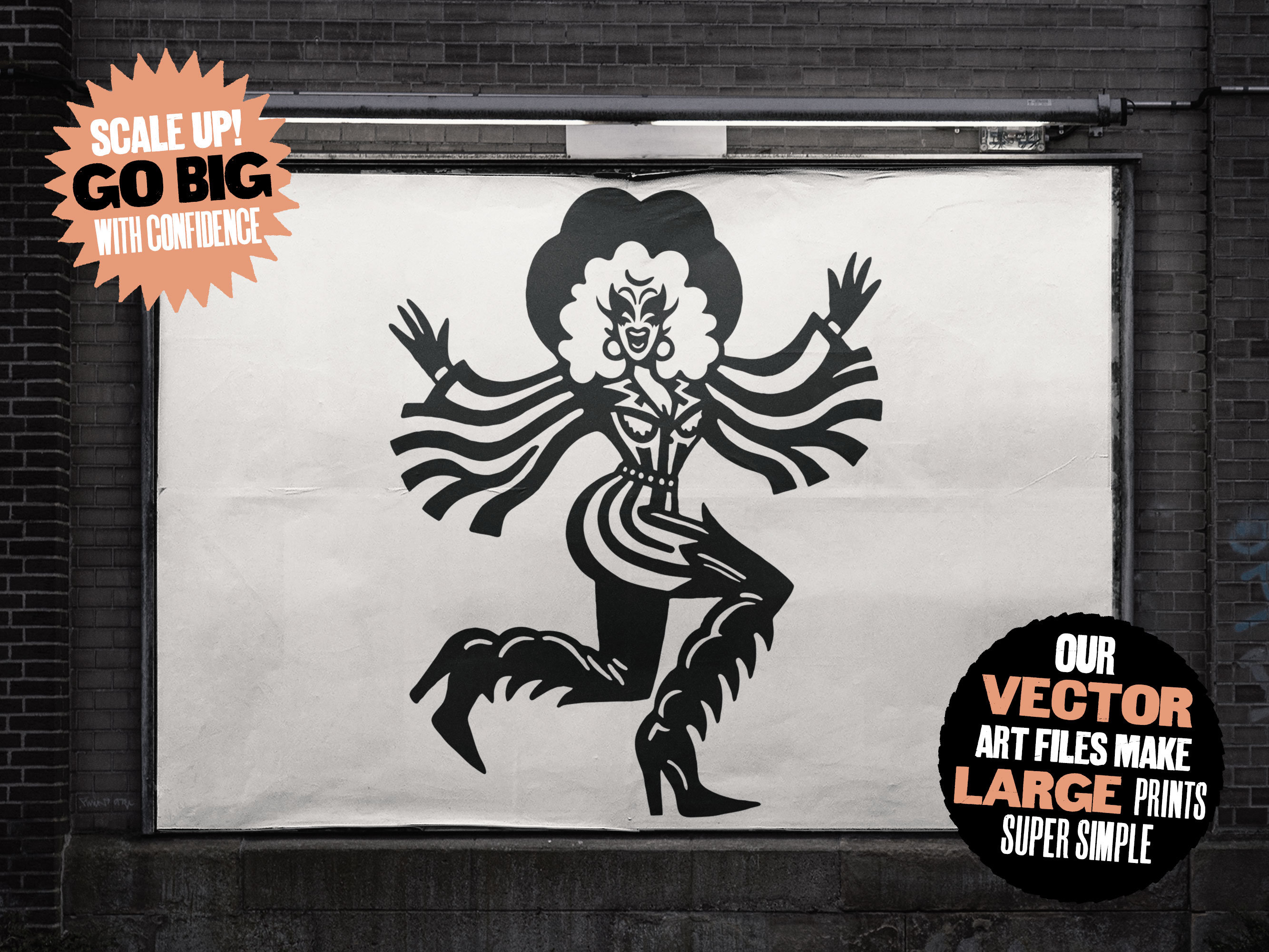 Disco Drag Queen: Country Western Inspired Art PNG SVG (digital ...