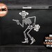 Farting Country Western Cowboy Skeleton Spooky Art Graphic Illustration ...