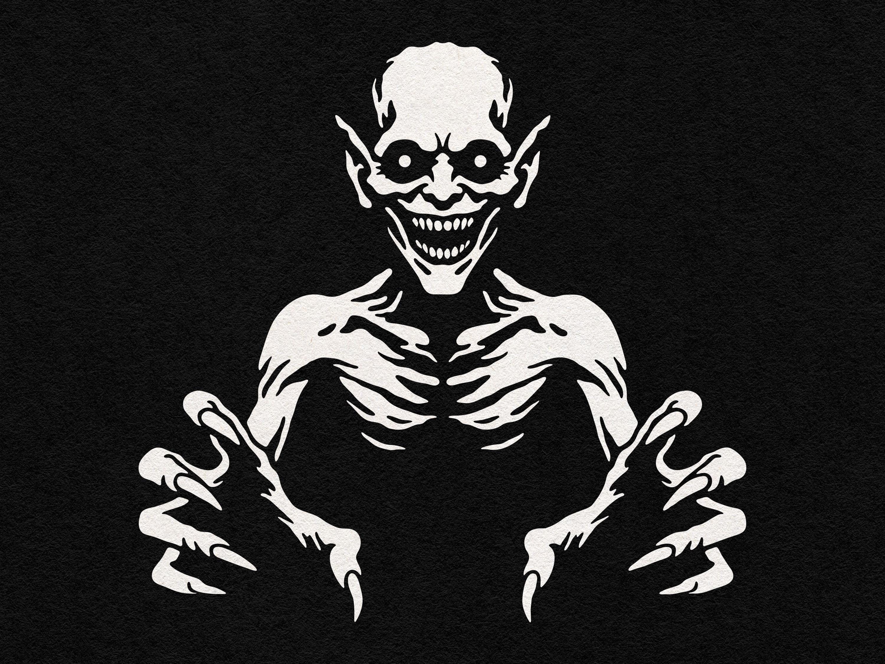 Demon Reaching Hands Out - Devilish Creature Art PNG SVG Clipart ...