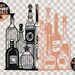 Mid-century Bar Decanters - Alcohol / Drinking Art Graphic Illustration ...