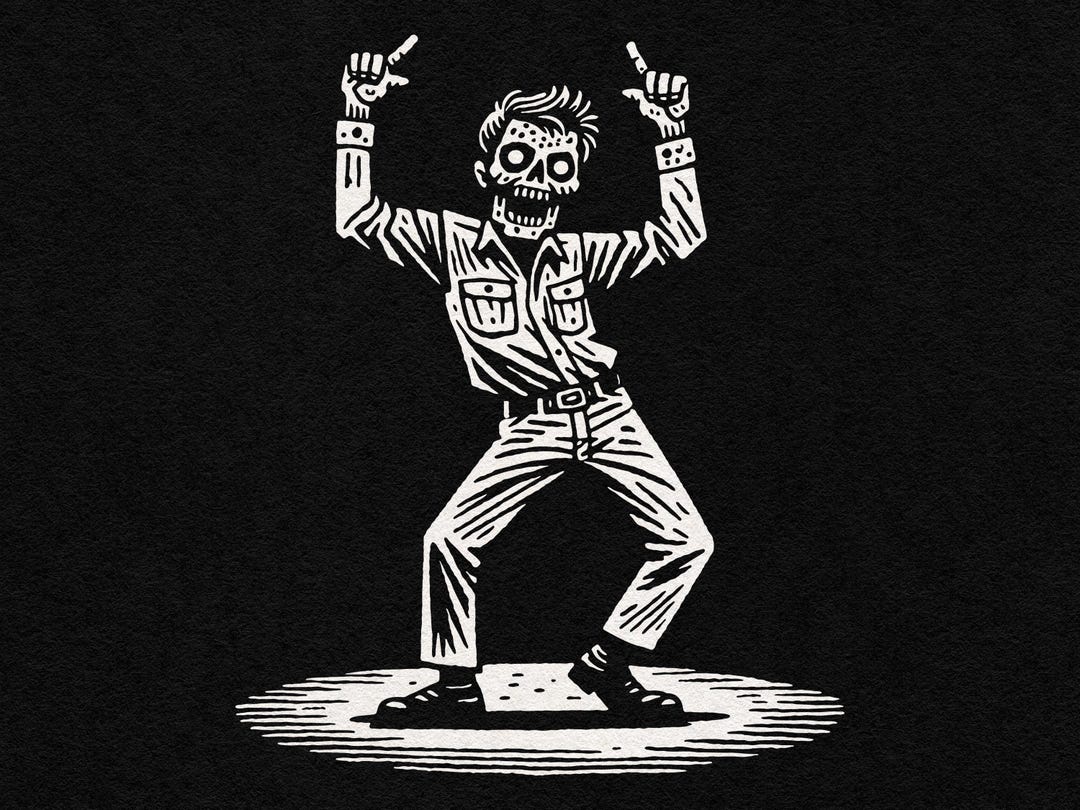 Dancing Male Zombie Undead Halloween Horror Comic Inspired Party ...
