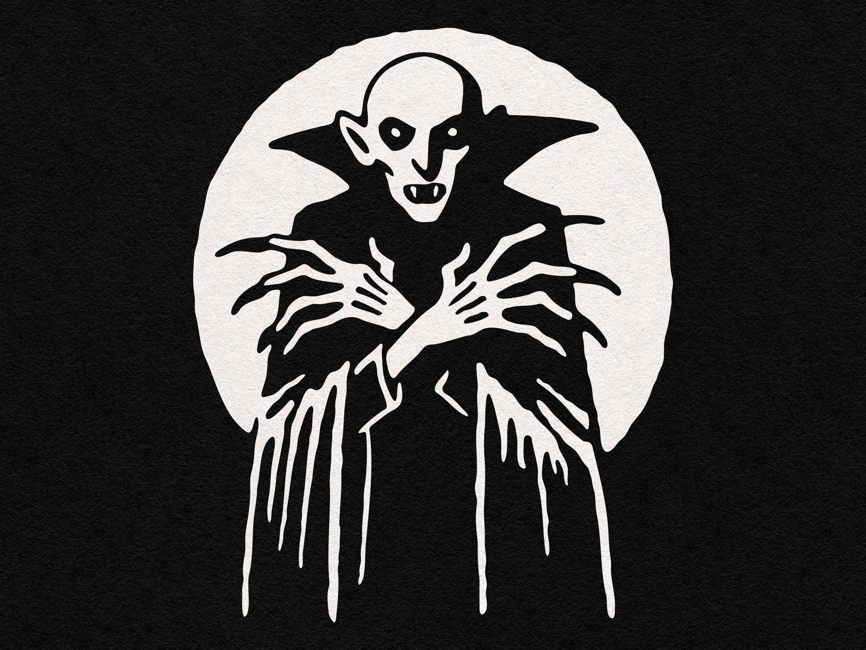 Count Orlok Nosferatu Vampire - Silent Film Movie Inspired Creepy Art ...