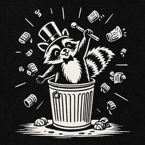 Raccoon Singing and Dancing Inside a Garbage Can - Funny Trash Panda ...