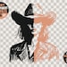 Modern Cowgirl Fashion Sketch Bold Sharpie Country Western Art Graphic ...