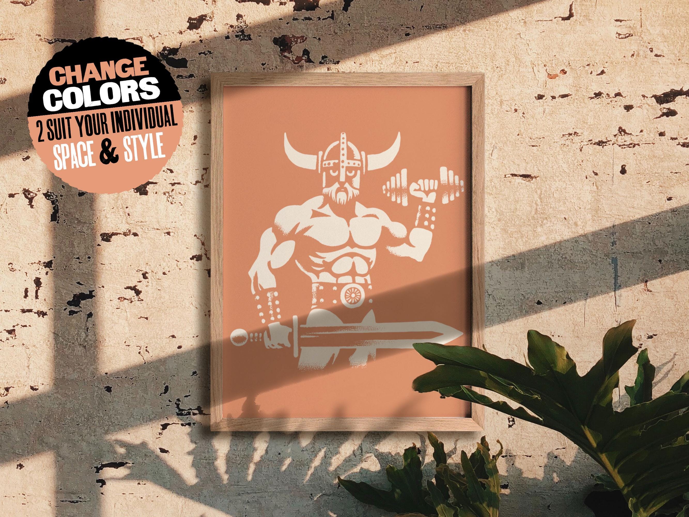 Power Lifting Viking: Weightlifting Gym Art PNG SVG Clipart Graphic ...