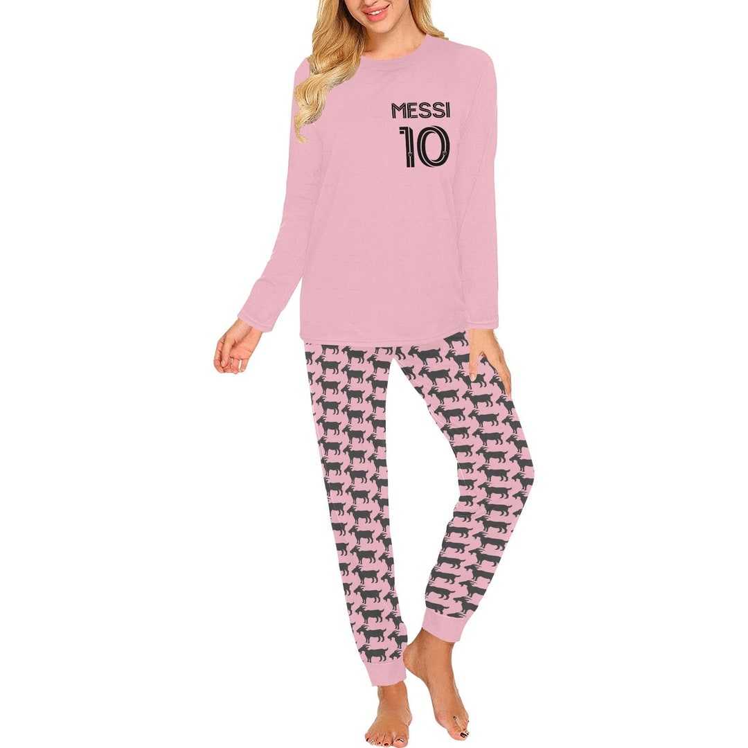 Women's Messi Pajamas Leo Messi 10 Miami Soccer Soccer Birthday Gift ...