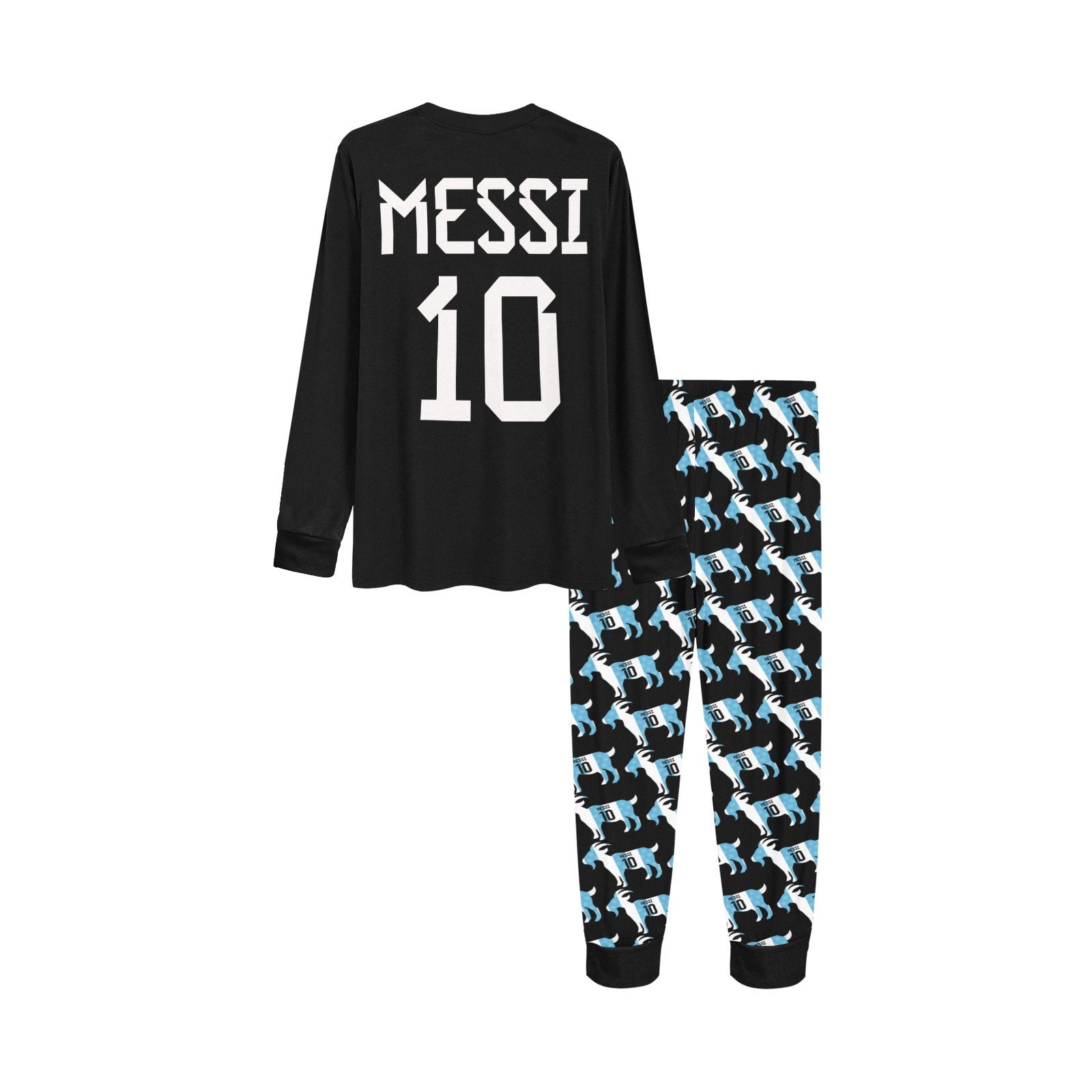 Argentina Messi GOAT Kids Soccer Pajamas FIFA 2022 Christmas Gift for ...
