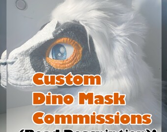 Custom Dino Mask Hoods read Disc - Etsy