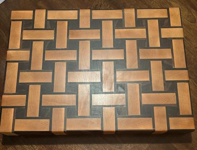 End Grain Weave Cutting Board - Etsy