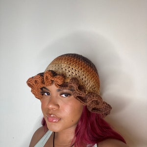 Crochet Ruffle Edge Hat |crochet Ruffled Hat| Summer Hat| Ruffle Hat ...