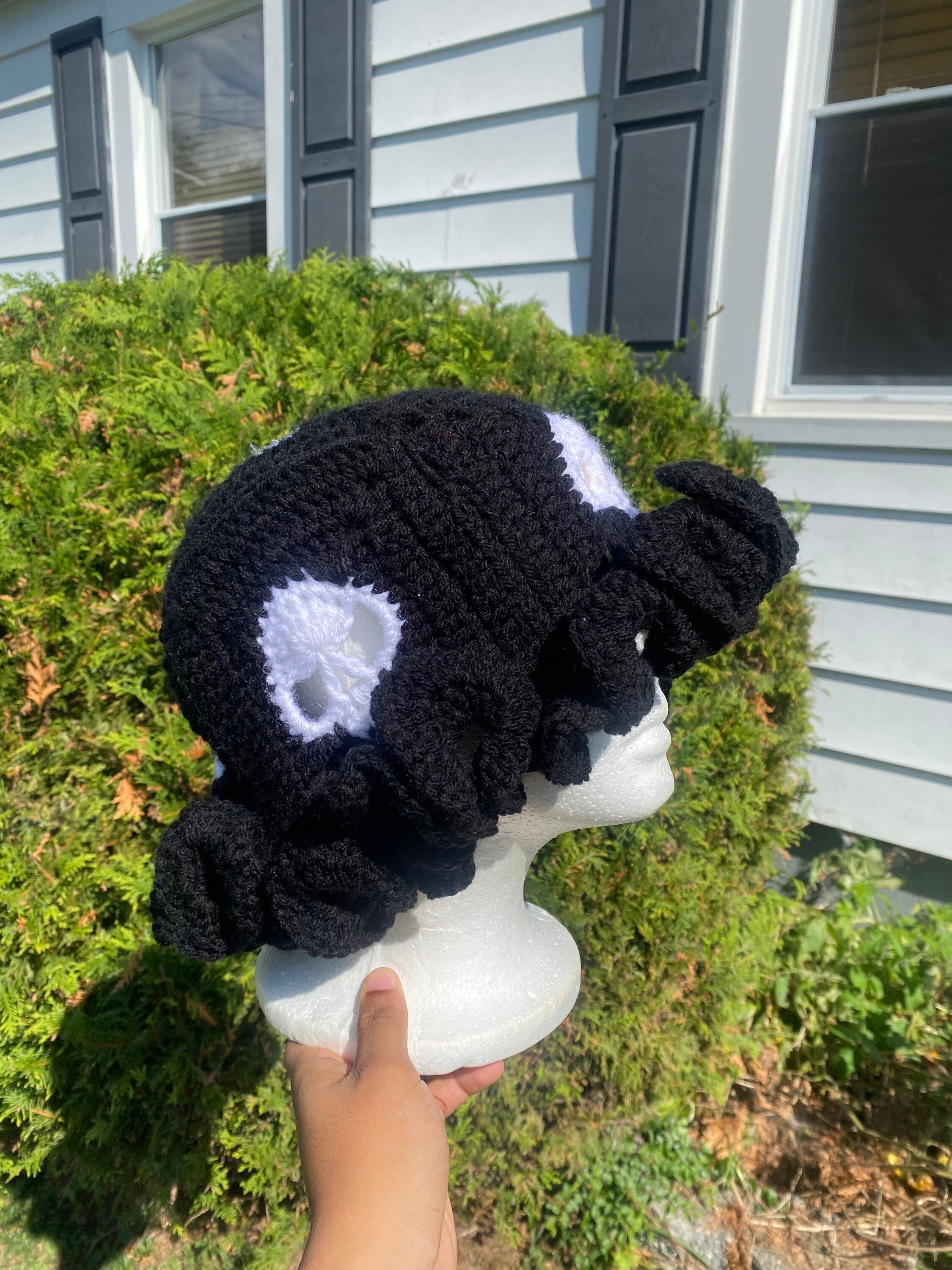 Skull Face Design Ruffle Egde Hat/ Halloween Ruffle Hats/ Halloween ...