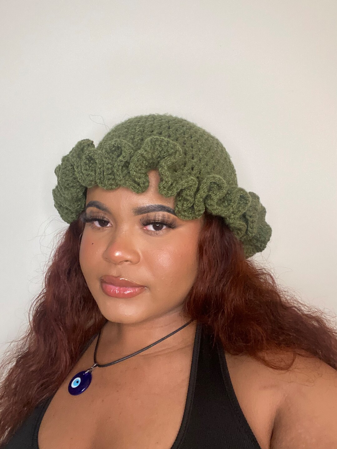 Crochet Ruffled Bucket Hat | Ruffled Hat | Cute Bucket Hat | Handmade ...