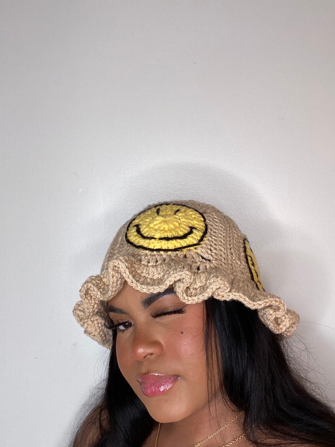 Smiley Face Bucket Hats/ Summer Hat Silly Hats Emoji Hats - Etsy