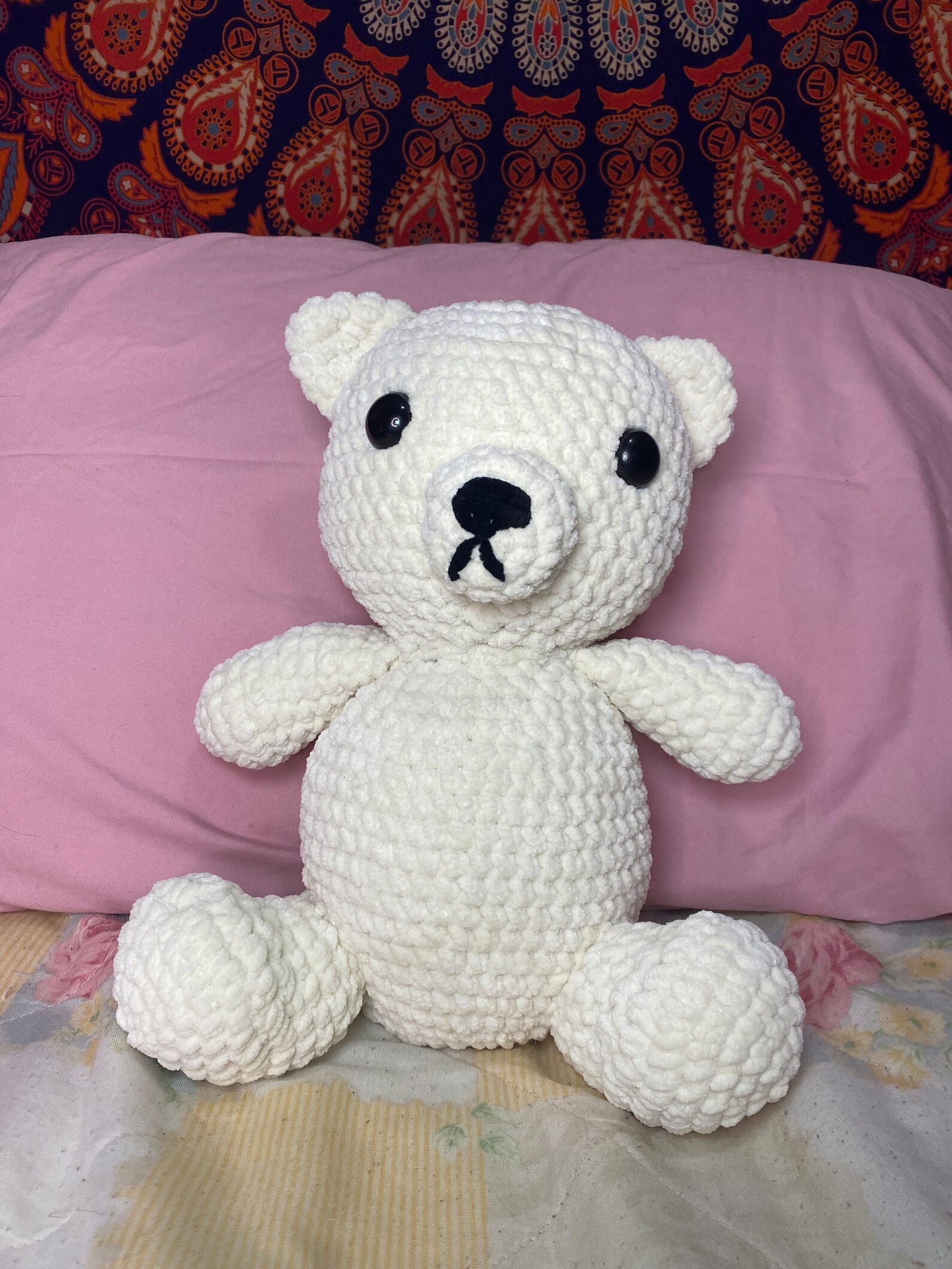 Plushie Teddy Bear/ Handmade Stuffed Bear| Handmade Crochet Toy| Unique ...